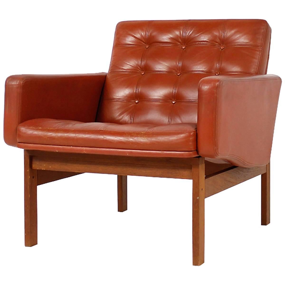 1960s Danish Easy Chair by Ole Gjerlov-Knudsen and Torben Lind for CADO ...