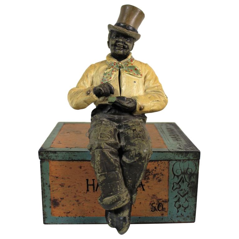 Black Memorabilia Cigar Box/Humidor at 1stDibs | black memorabilia for ...