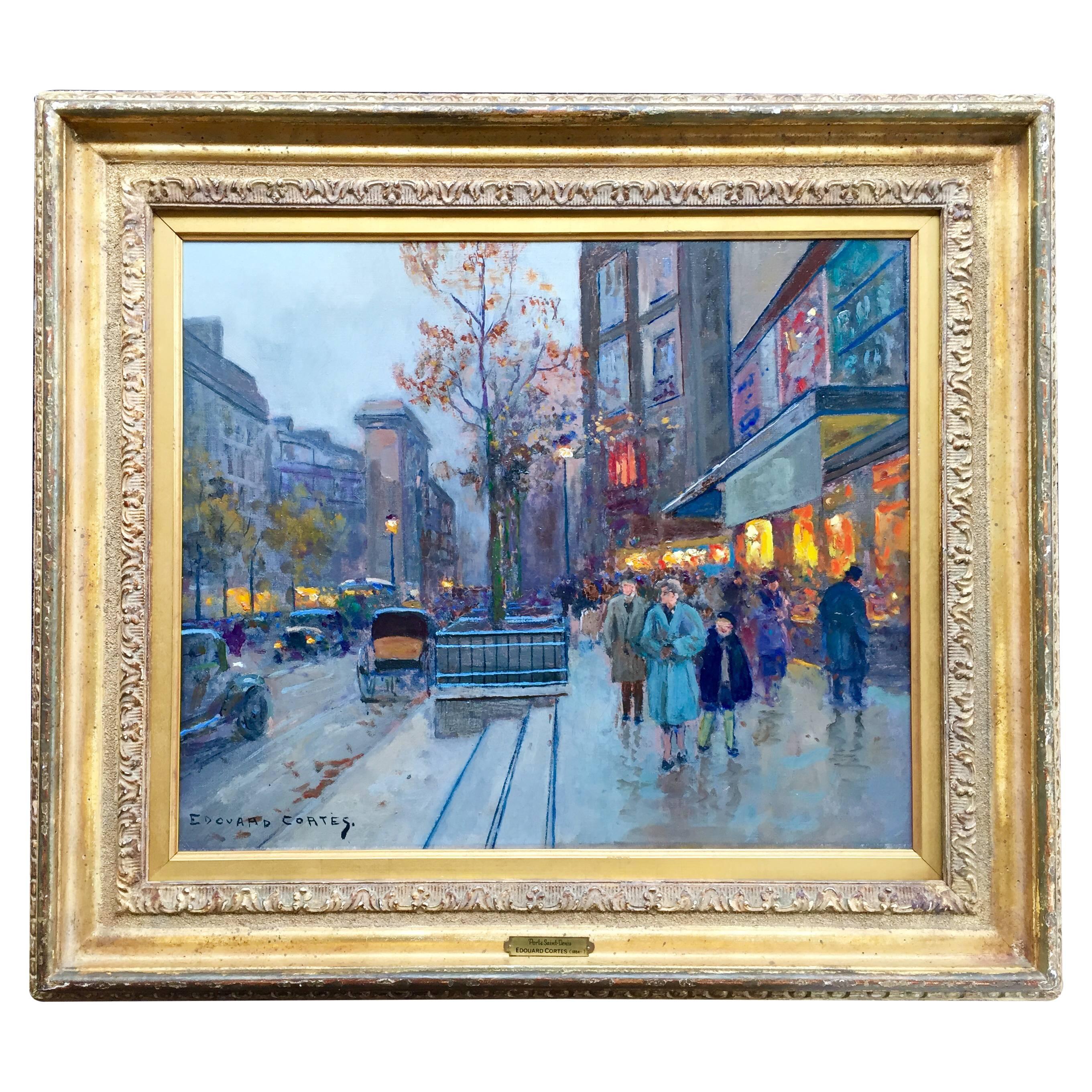 "Paris Nocturne" by Edouard Cortes at 1stDibs