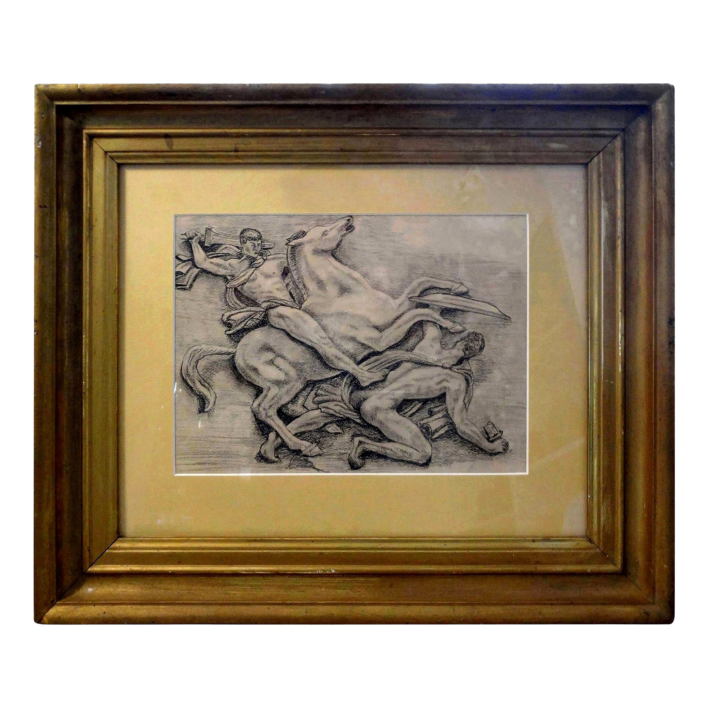 Climbing the City, 1930 Art Deco Drawing by Neumark For Sale at 1stDibs