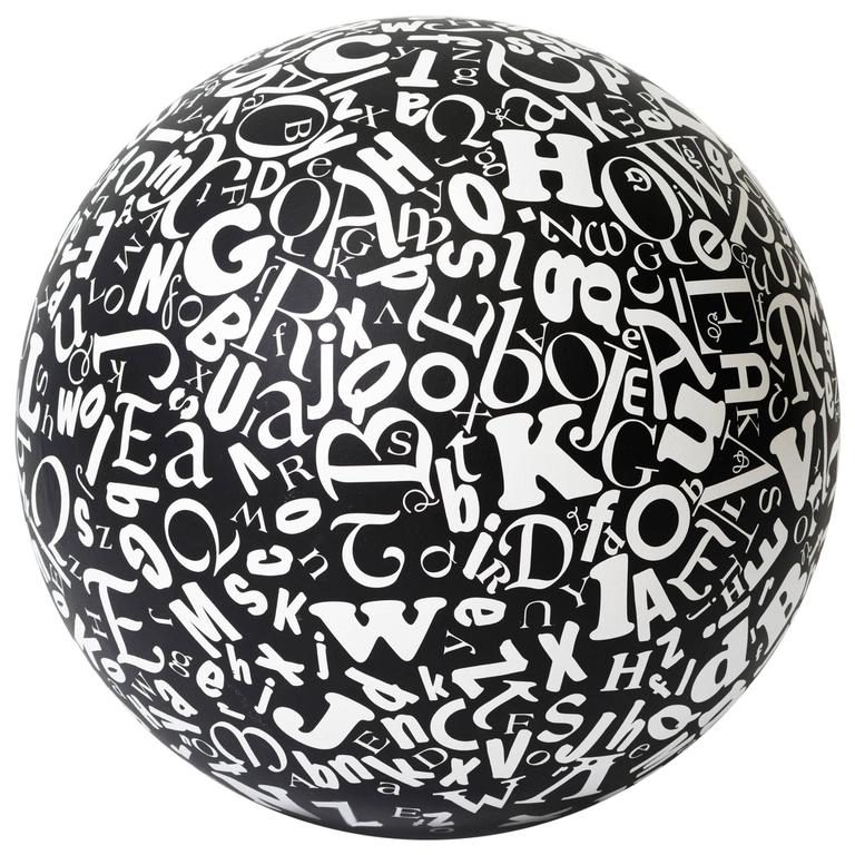 Alphabet Ball Sculpture at 1stDibs