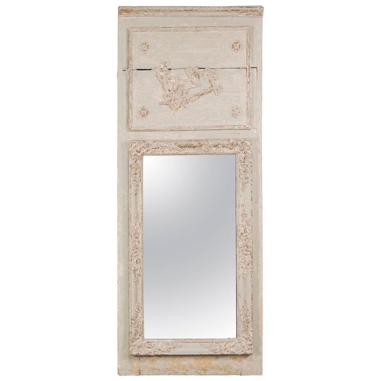 19th Century French Louis XVI Painted Trumeau at 1stDibs