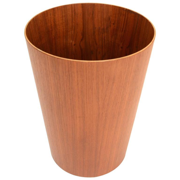 Mid-Century Teak Waste Basket by House of Rainbow Wood Productions Inc ...