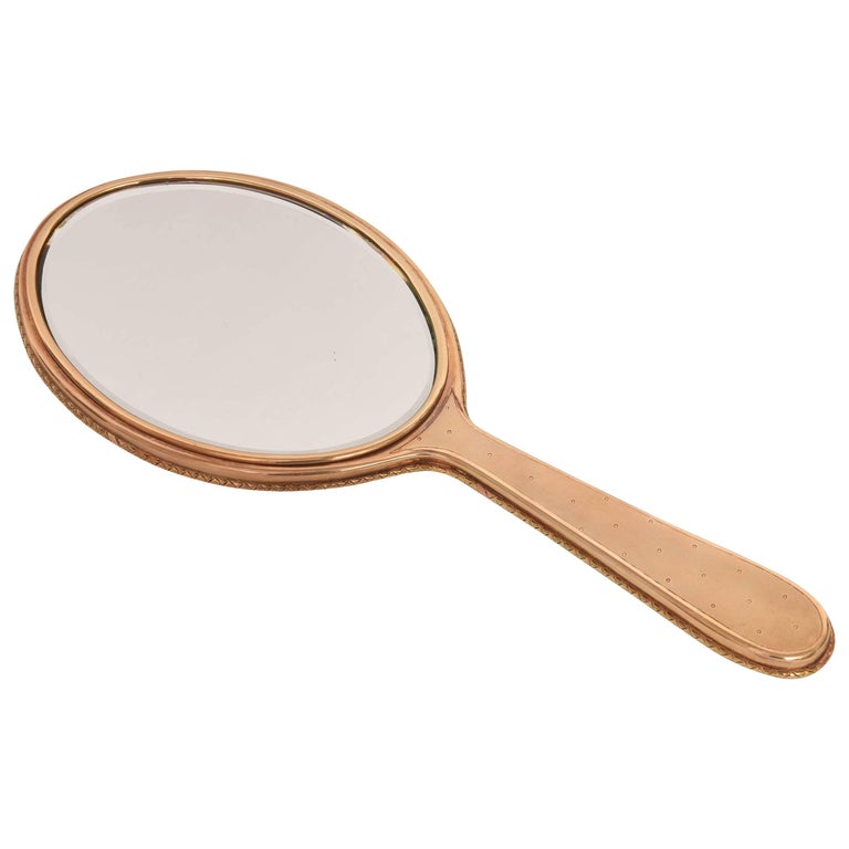 Cartier 14 Karat Gold Hand Mirror For Sale at 1stDibs | mirror hand ...