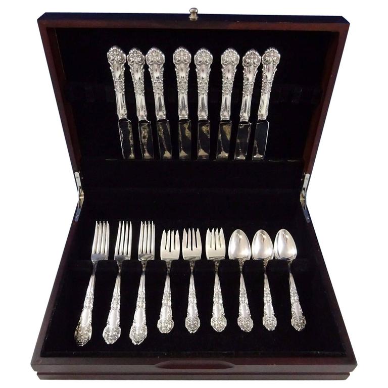 French Renaissance by Reed and Barton Sterling Silver Flatware Set 8 ...