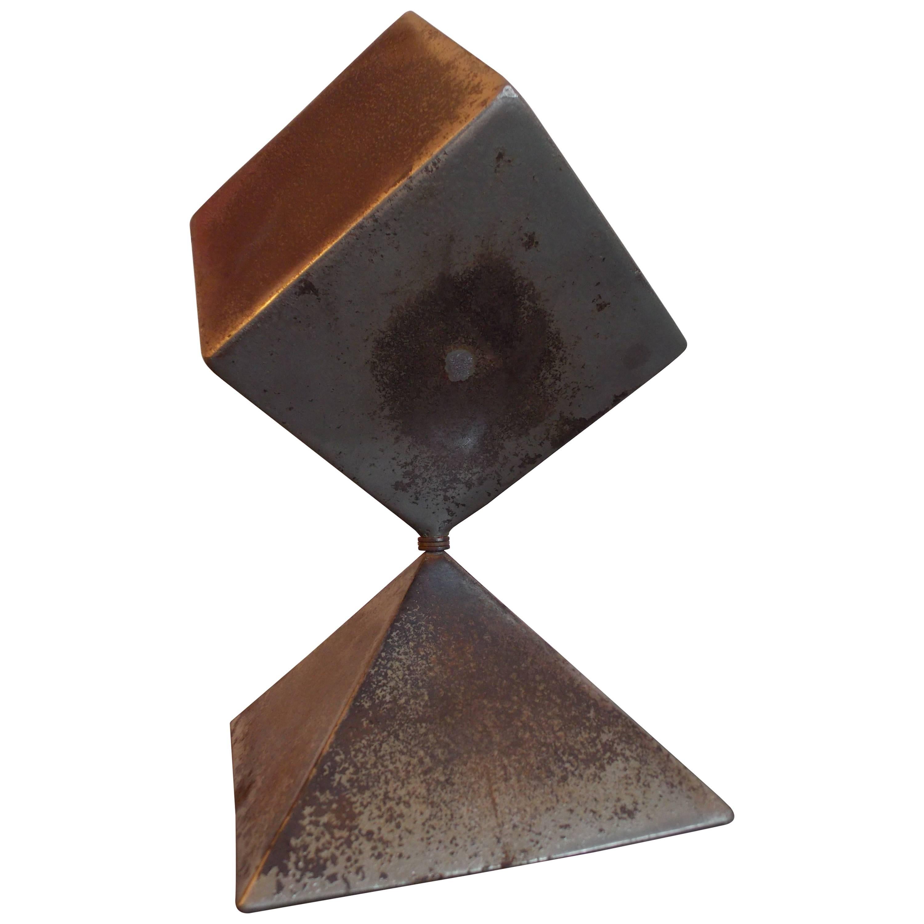 Vintage Modern Art Geometric Cube Sculpture at 1stDibs | geometric ...