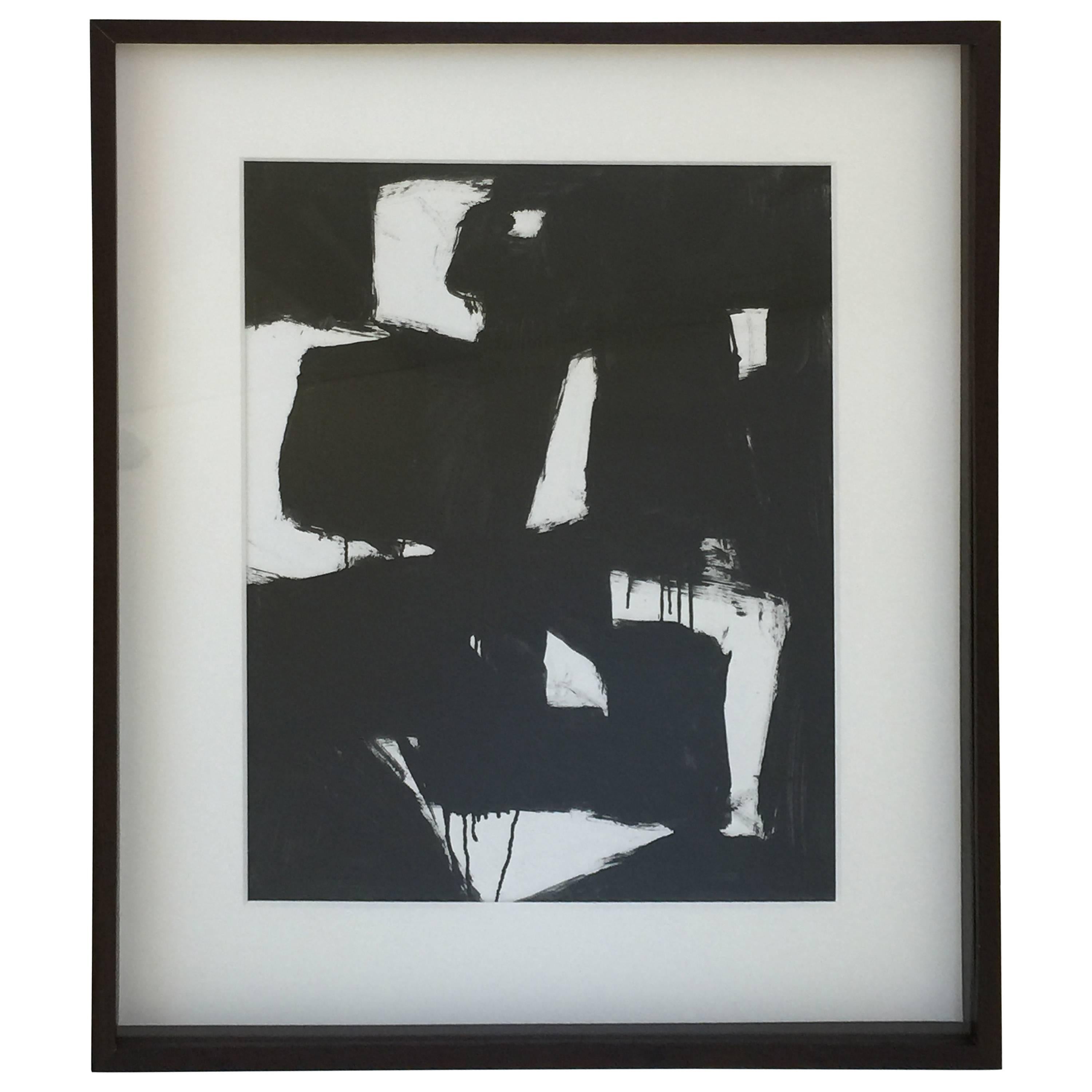 William Holst Original Oil Enamel on Paper Abstract at 1stDibs