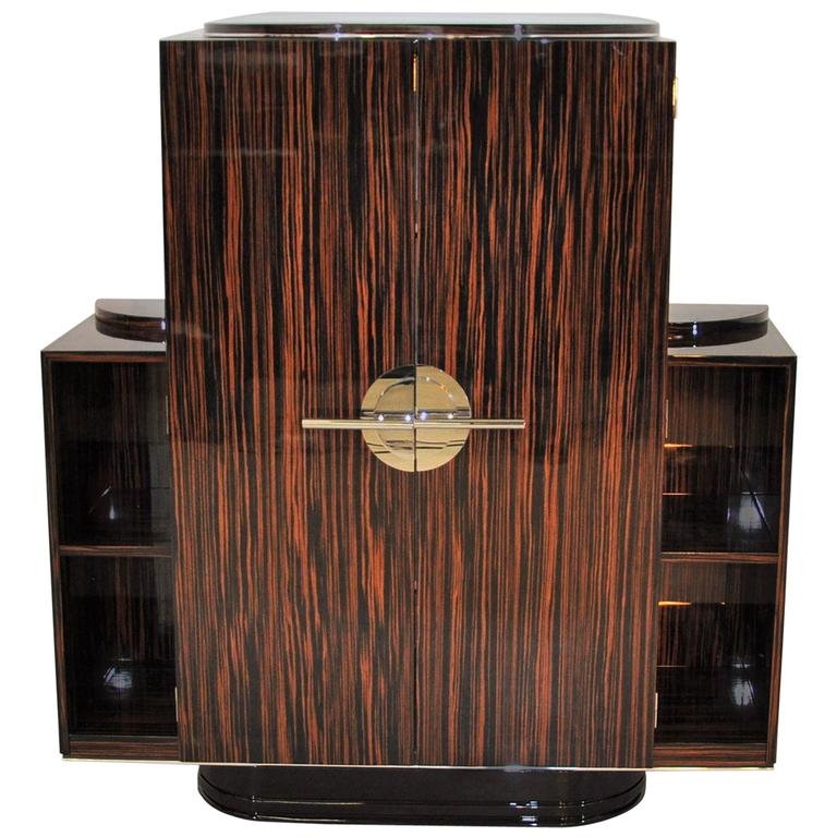 Pair of Art Deco Bedroom Cabinets from Paris at 1stDibs
