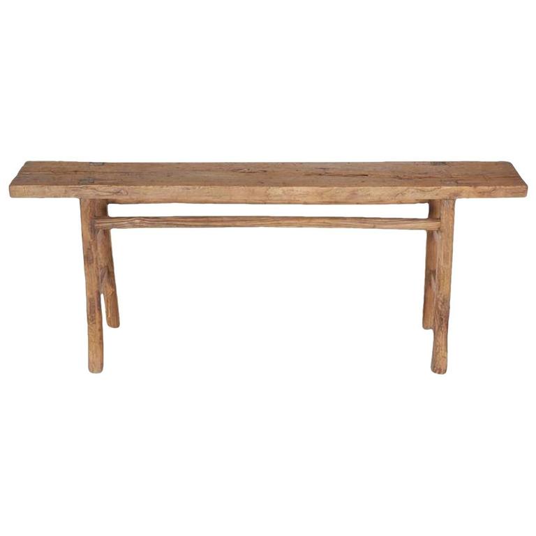 Very Narrow Antique Farm Table at 1stDibs