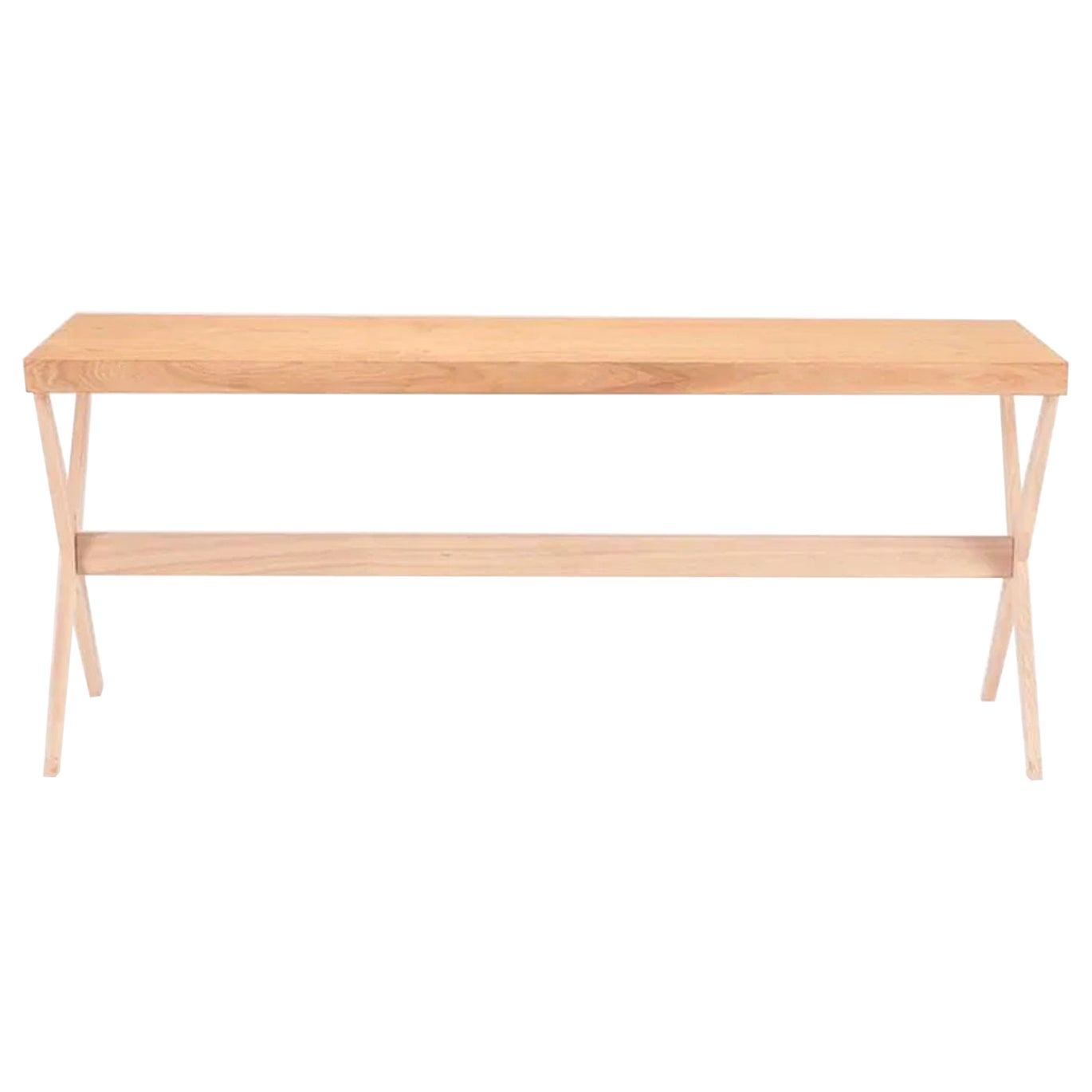 Modern White Oak Handmade Console Table by Fortunata Design For Sale at ...
