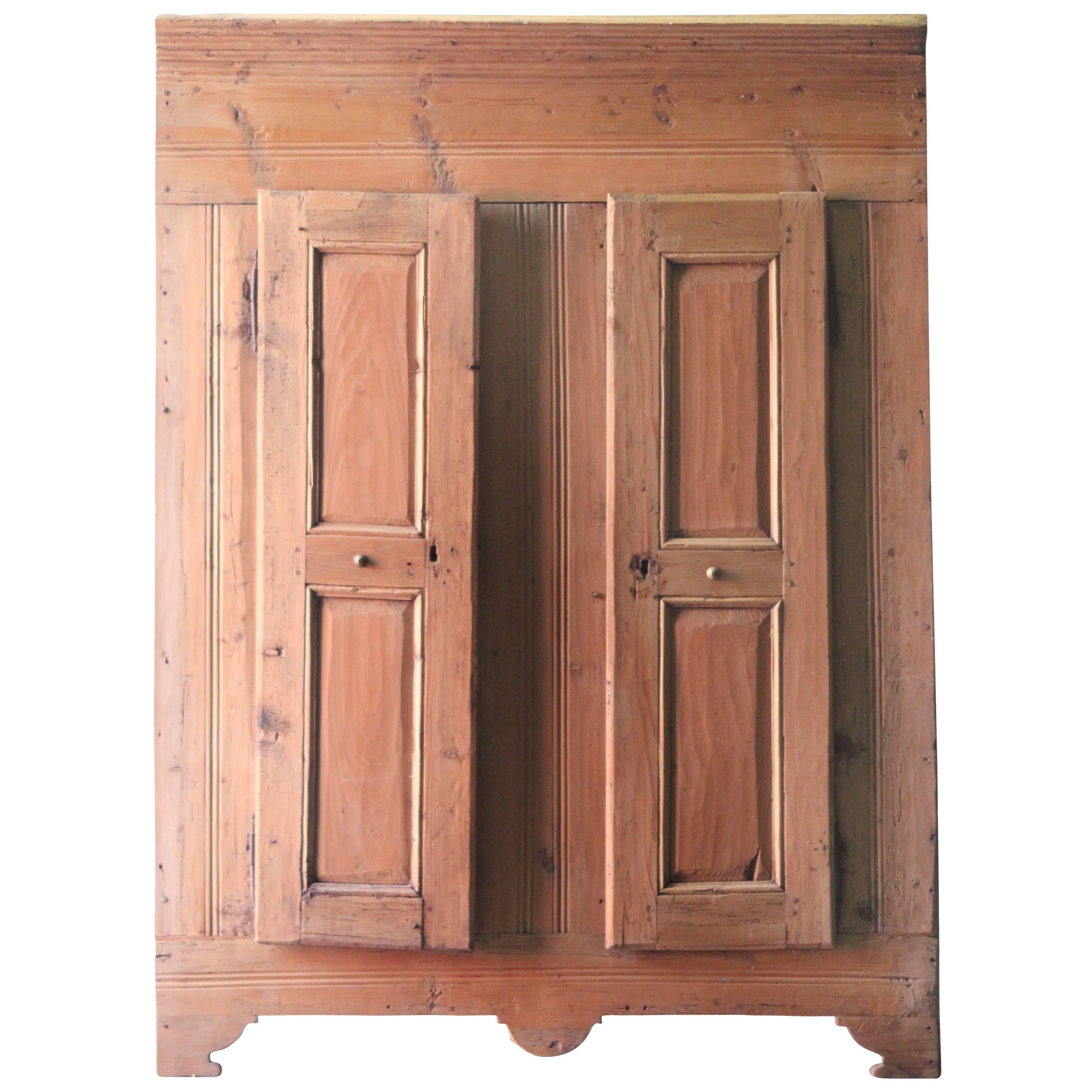 Swiss Alp Pine Wood Cupboard For Sale at 1stDibs