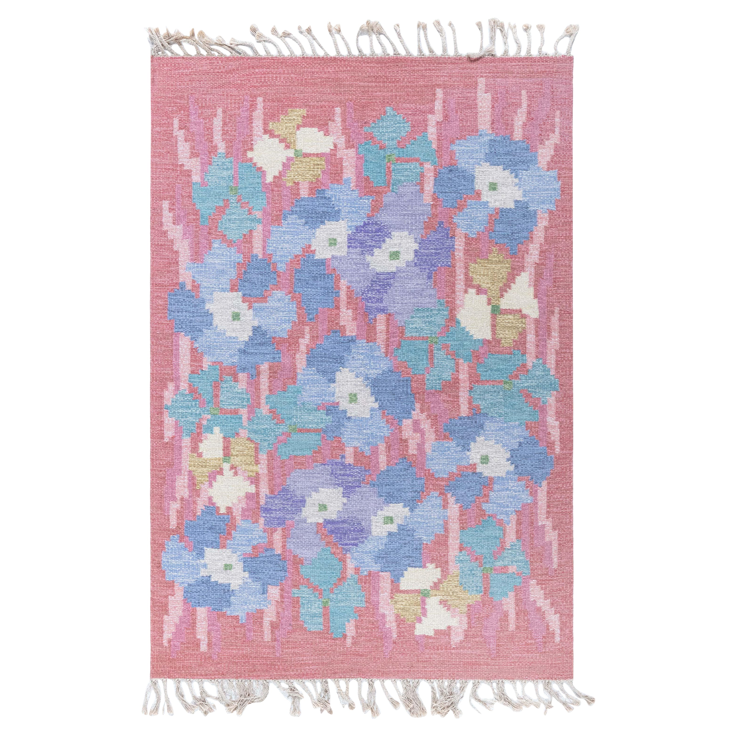 Doris Leslie Blau Vintage Swedish Flat Woven Rug by Marianne Richter AB ...