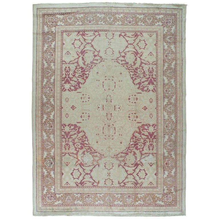 Antique Indo Agra Rug For Sale at 1stDibs