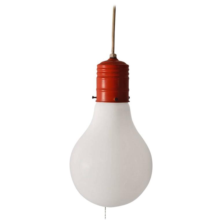 Op Art Light Bulb Light after Ingo Maurer at 1stDibs