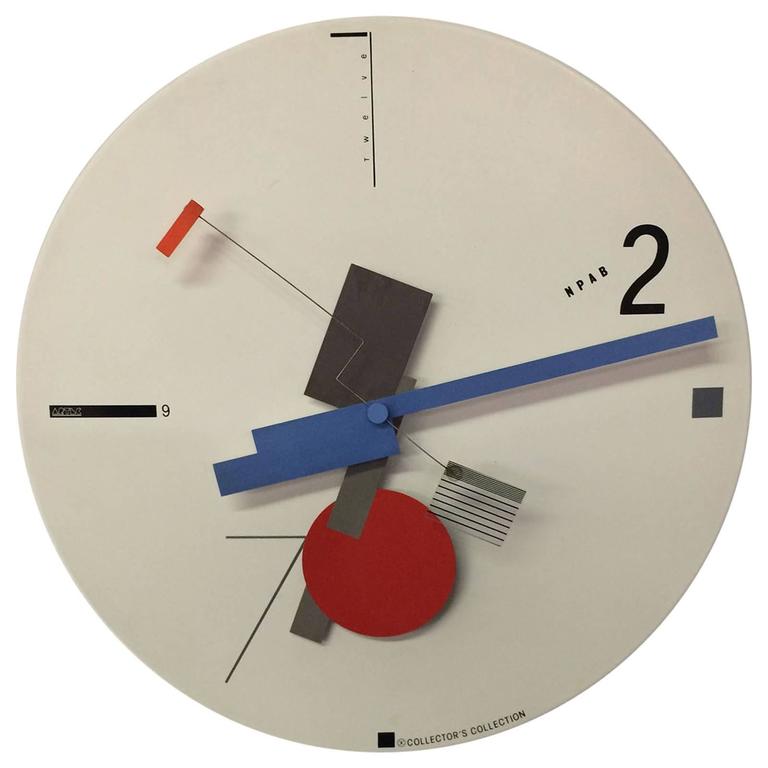 Constructivist Clock by Artek at 1stDibs
