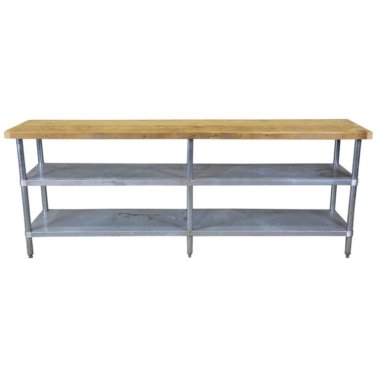 1960 Industrial Bakers Work Table at 1stDibs