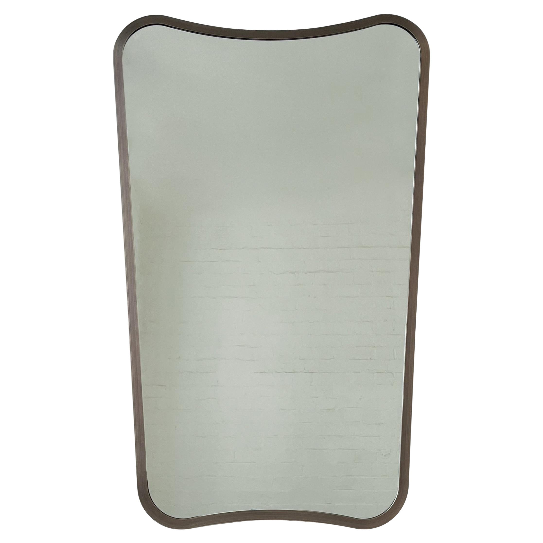 Mid-century Freeform Wall-hanging Modern Frameless Beveled Mirror ...