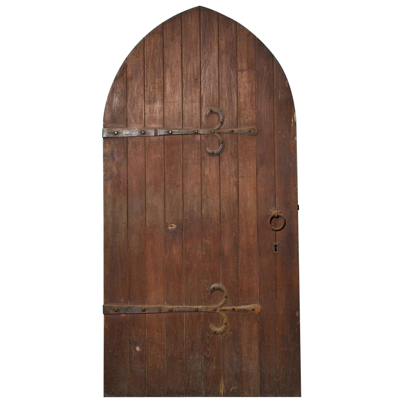 Arched Gothic Oak Cathedral Door For Sale at 1stDibs | gothic church doors