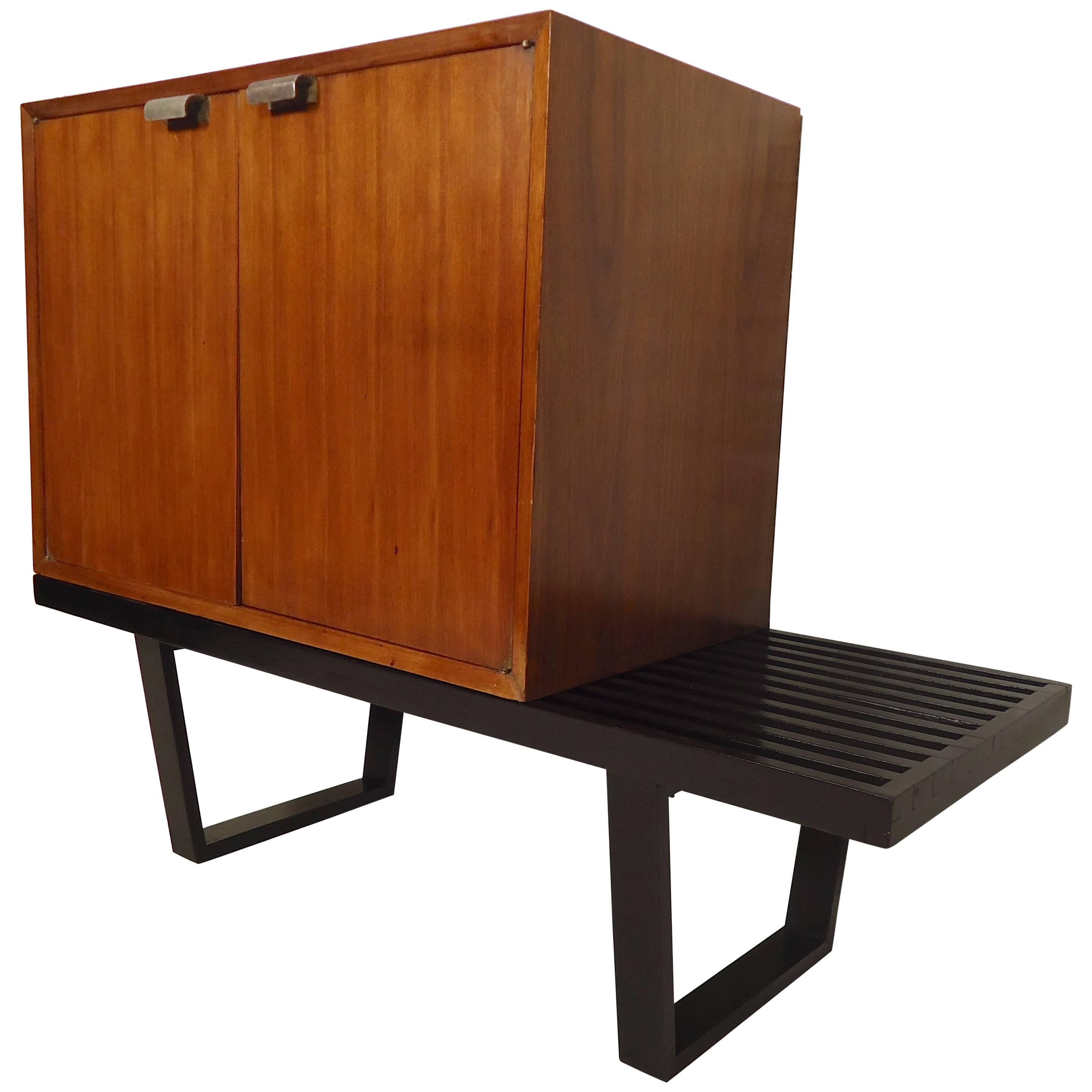 George Nelson for Herman Miller Modular Cabinet and Bench For Sale at ...