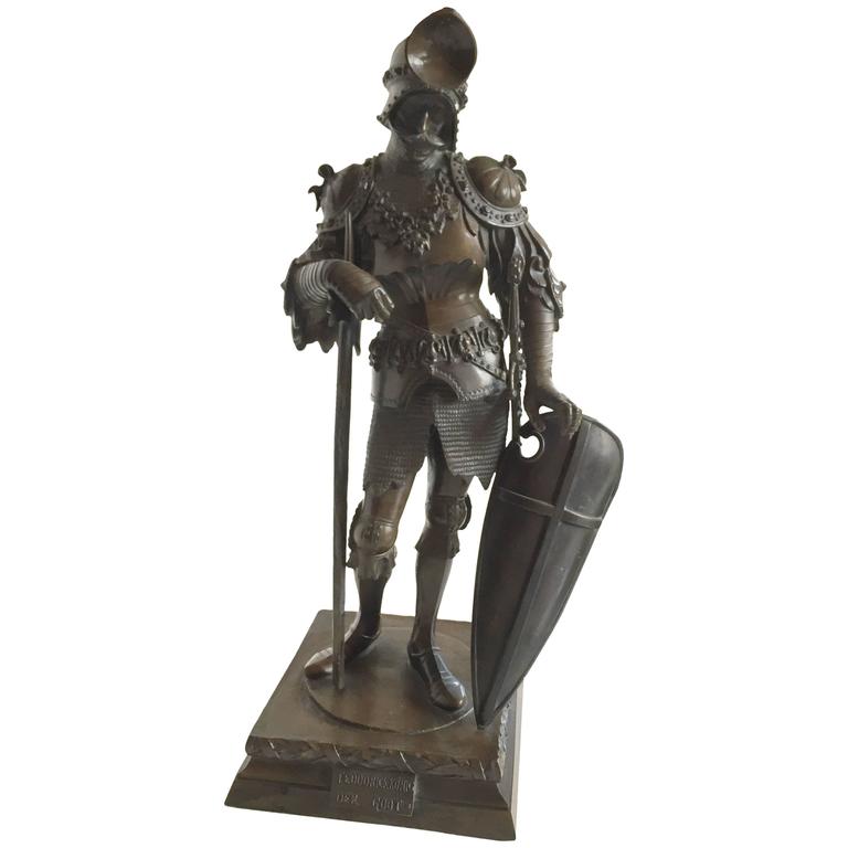20th Century Bronze Figure of Gothic King Theodoric after the Artist ...