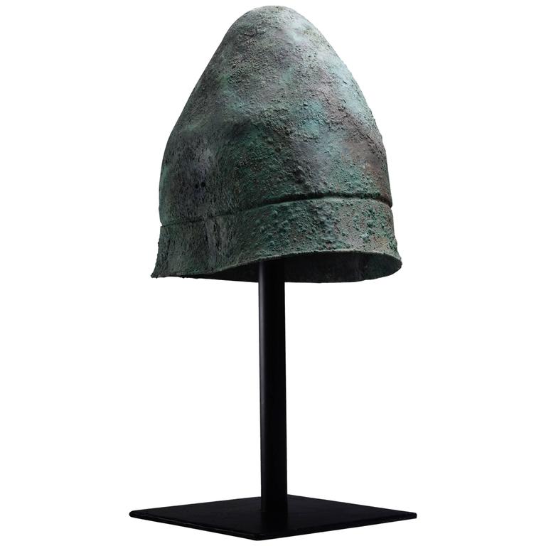 Ancient Greek Bronze Pilos Helmet, 320 BC at 1stDibs