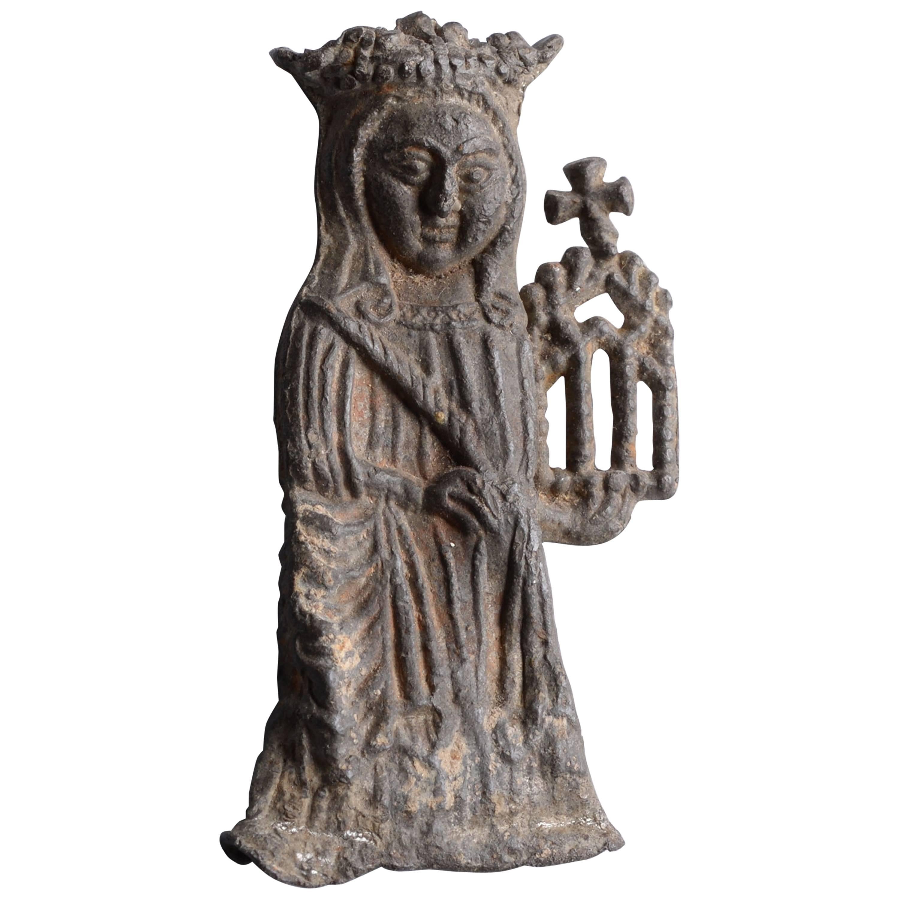 French Medieval Pewter Pilgrim's Badge of St. Clotilde, 1349 AD For ...