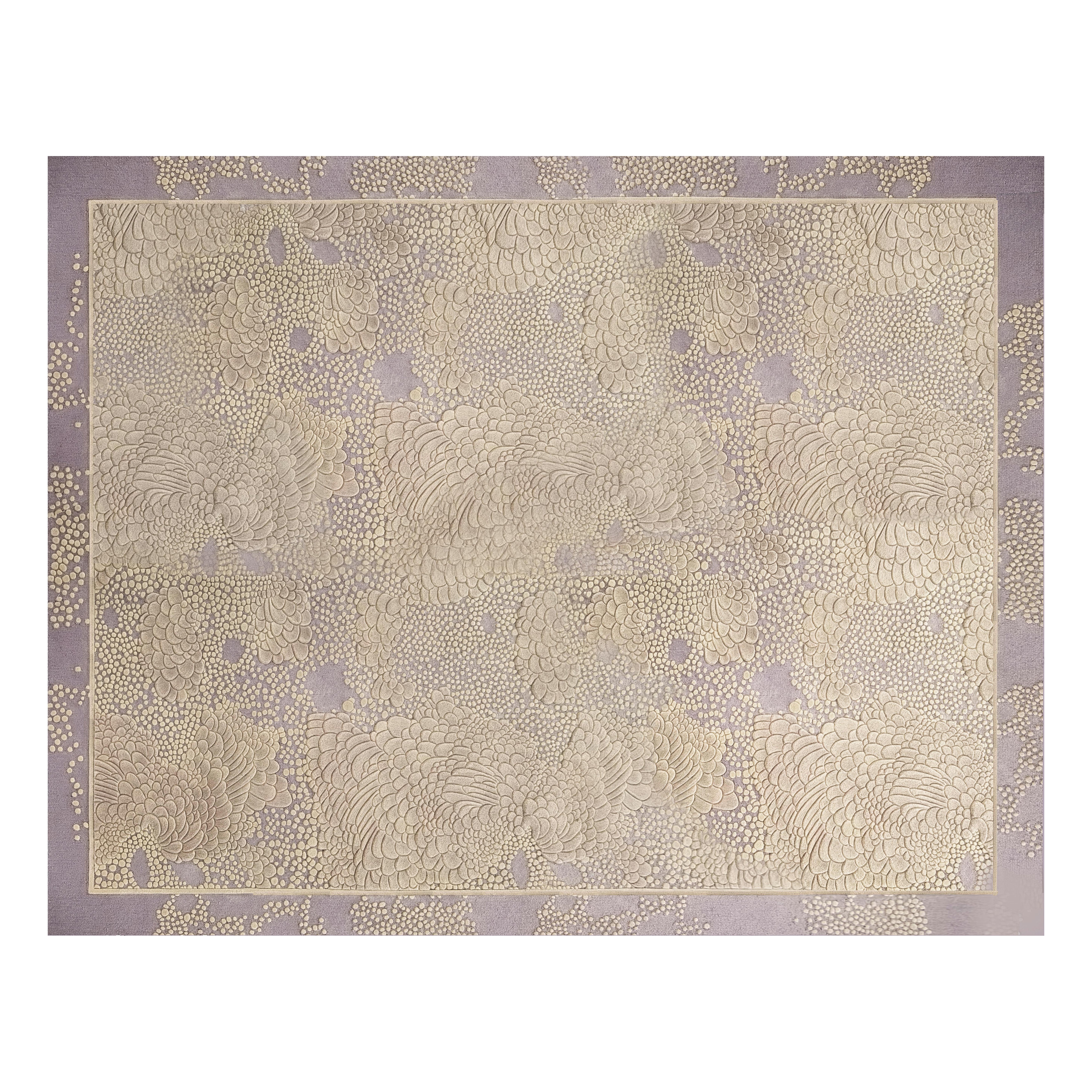 Western European Contemporary Rug New Tufted Wool Luxury Collection In ...