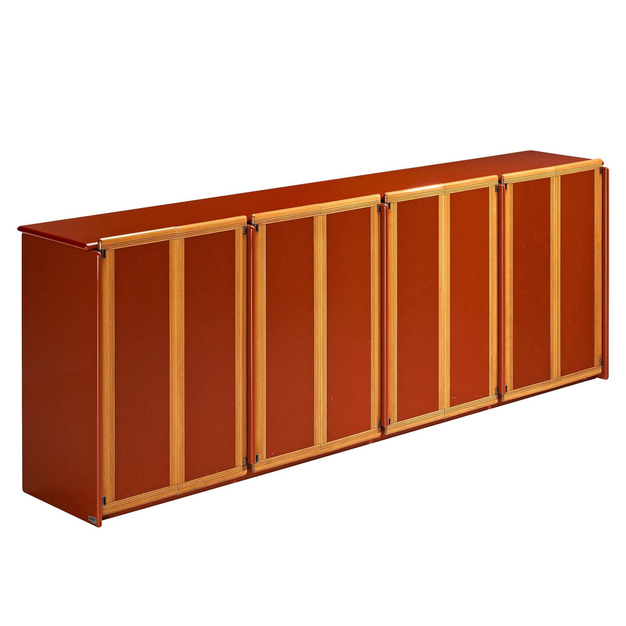 Afra and Tobia Scarpa for Maxalto 'Artona' Sideboard in Red Lacquer and ...