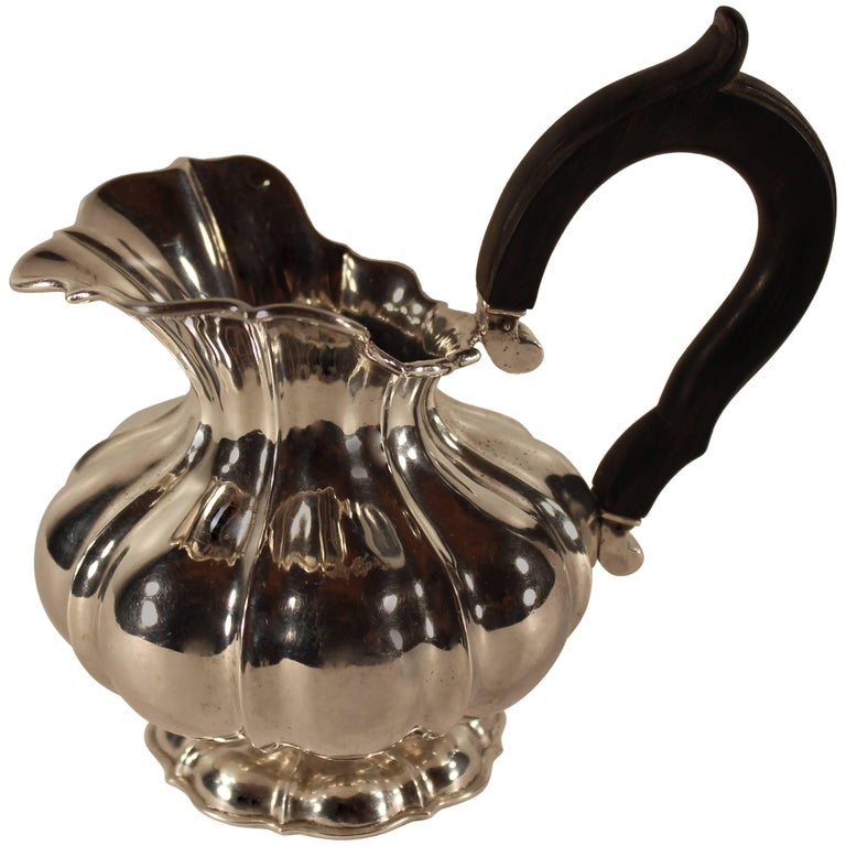 Antique Silver Cream Pot, Belgium 1831-69 For Sale at 1stDibs
