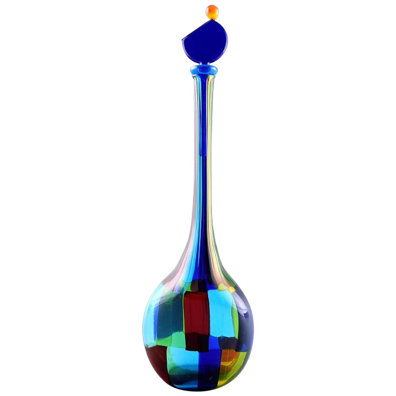 Murano Decanter 1960s, Marked with Artist Signature at 1stdibs