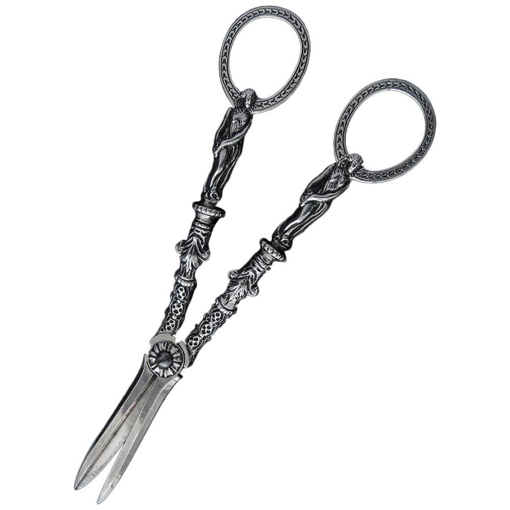 Pair of Victorian English Silver Grape Shears For Sale at 1stDibs ...