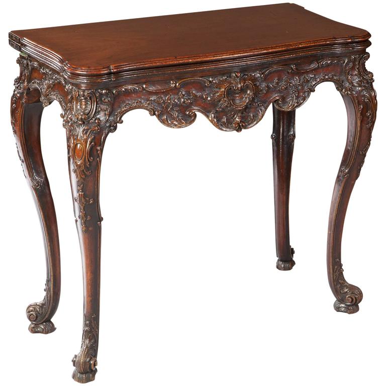 19th Century Rococo Card Table at 1stdibs