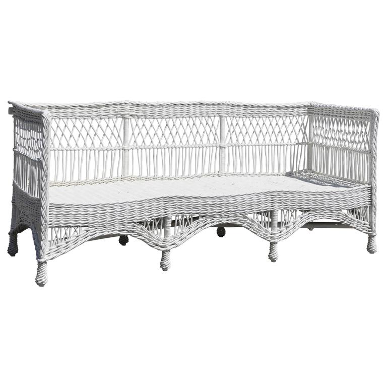 Antique Wicker Daybed at 1stDibs