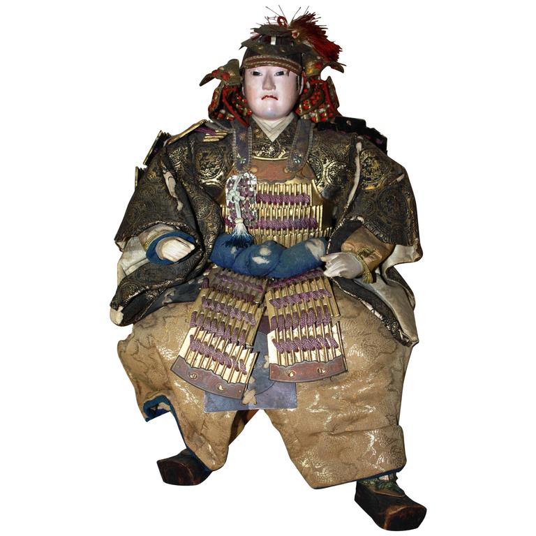 Japanese Samurai Doll, Meiji Period at 1stDibs