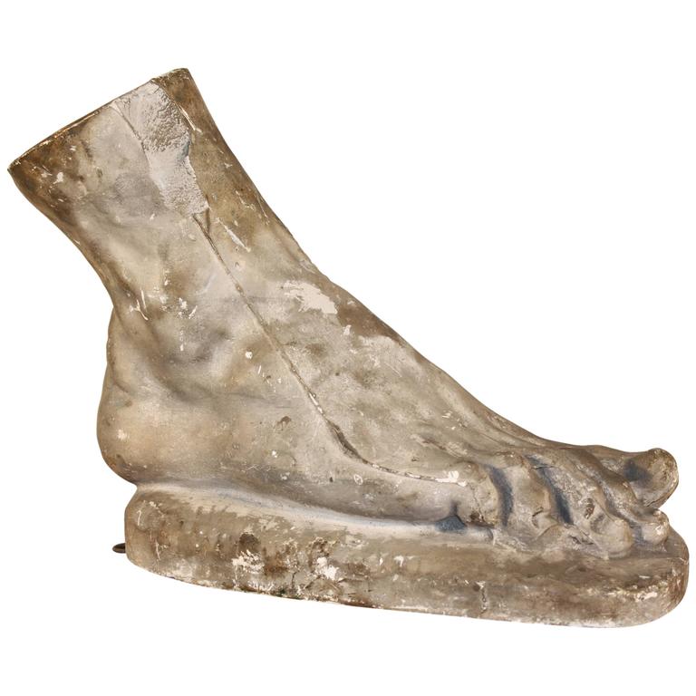 Classical Plaster Cast of Foot at 1stDibs