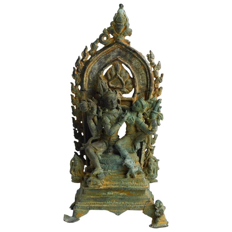 Pala Uma Mahesvara Bronze at 1stDibs
