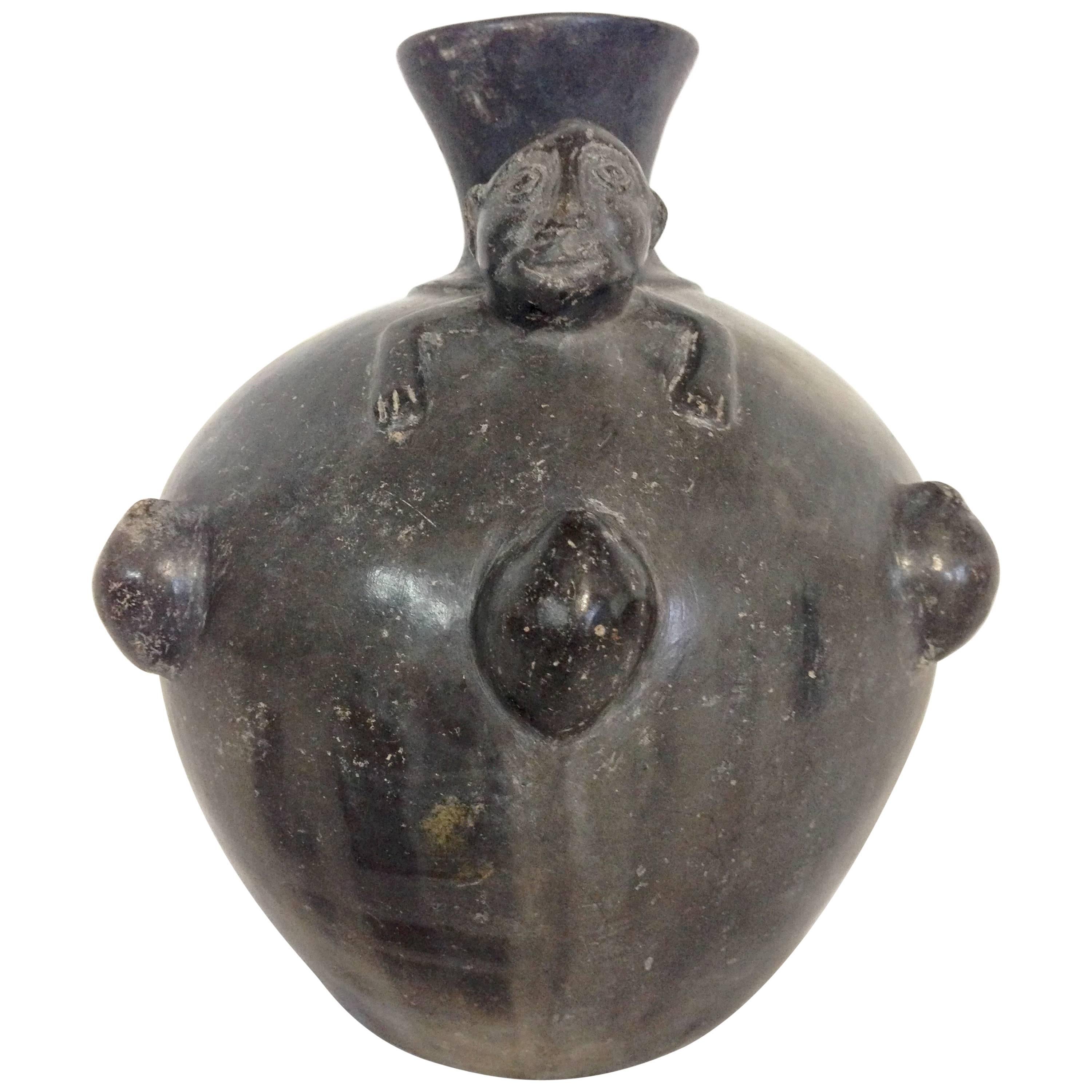 Inca Period Peruvian Monkey Pottery Vessel at 1stDibs | inca monkey