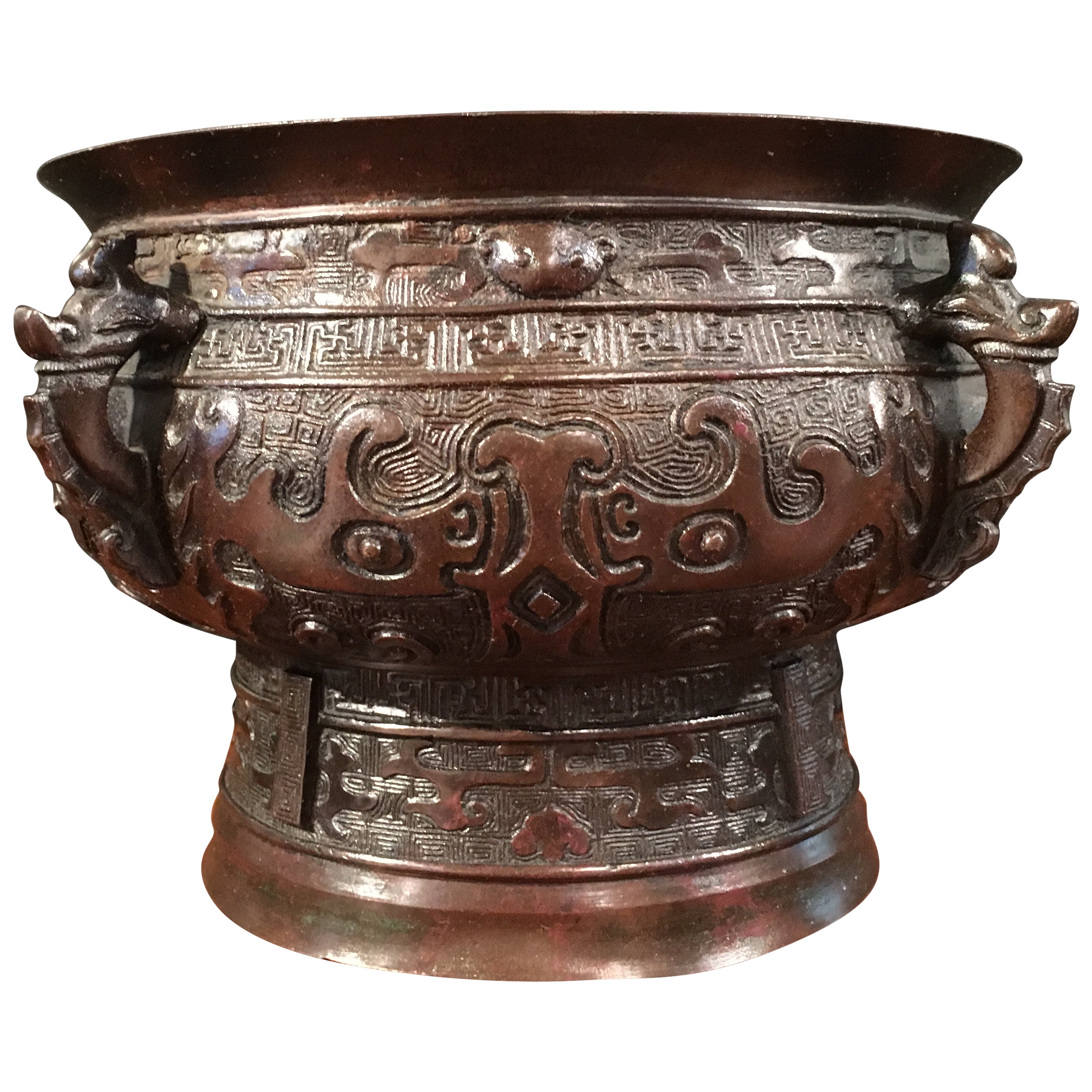 Chinese Song Dynasty Bronze "Hu" Vessel For Sale at 1stDibs