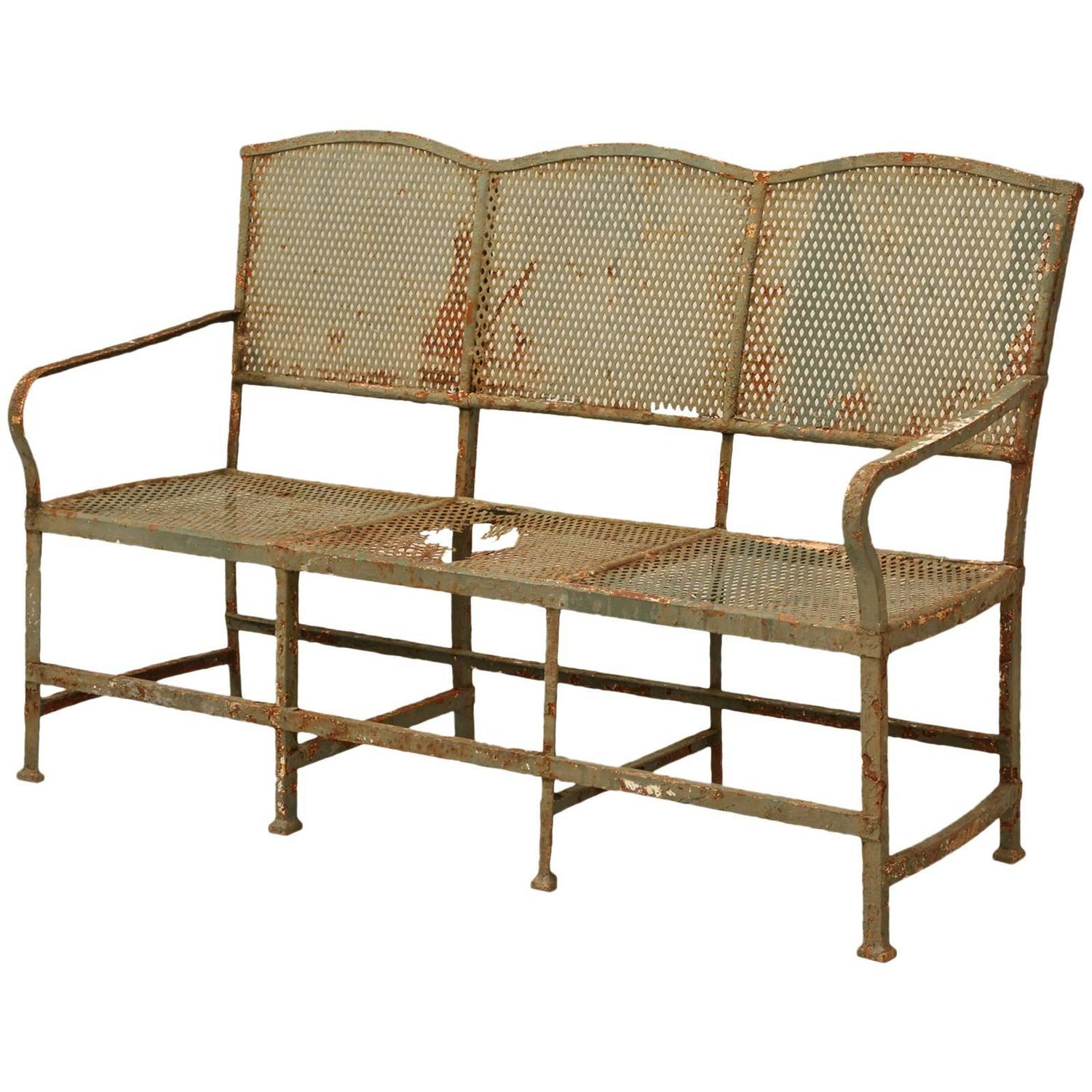 Antique French Garden Bench For Sale at 1stdibs