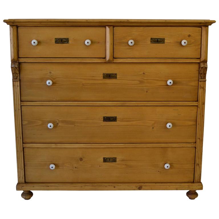 Pine Chest of Drawers at 1stDibs
