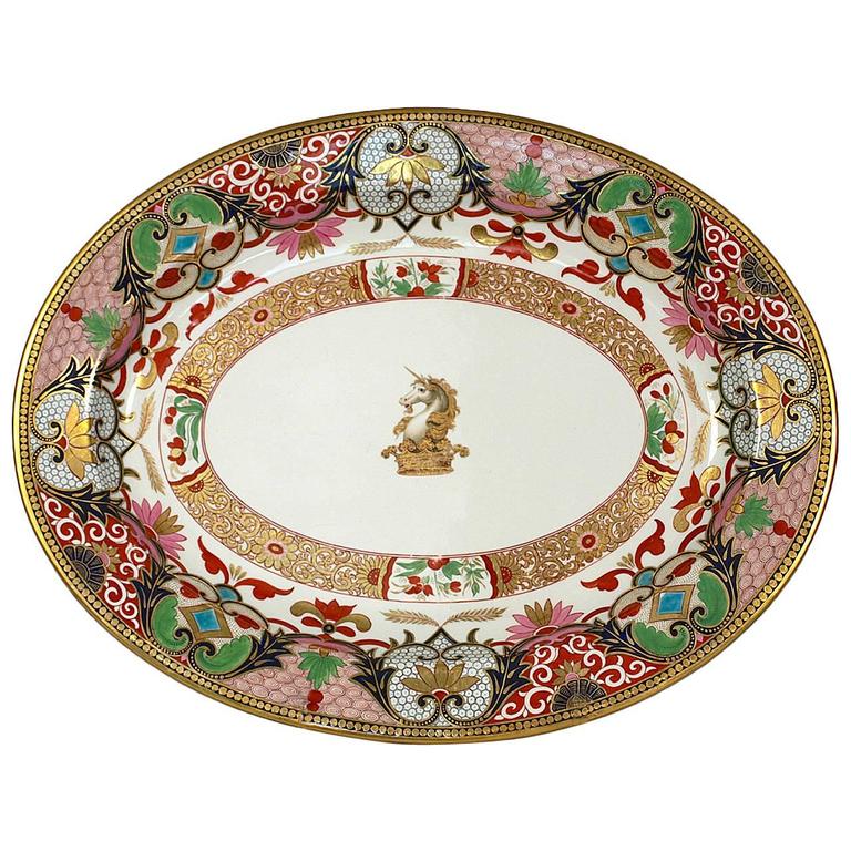 Antique Worcester English Porcelain Flight Barr and Barr Dinner Service ...