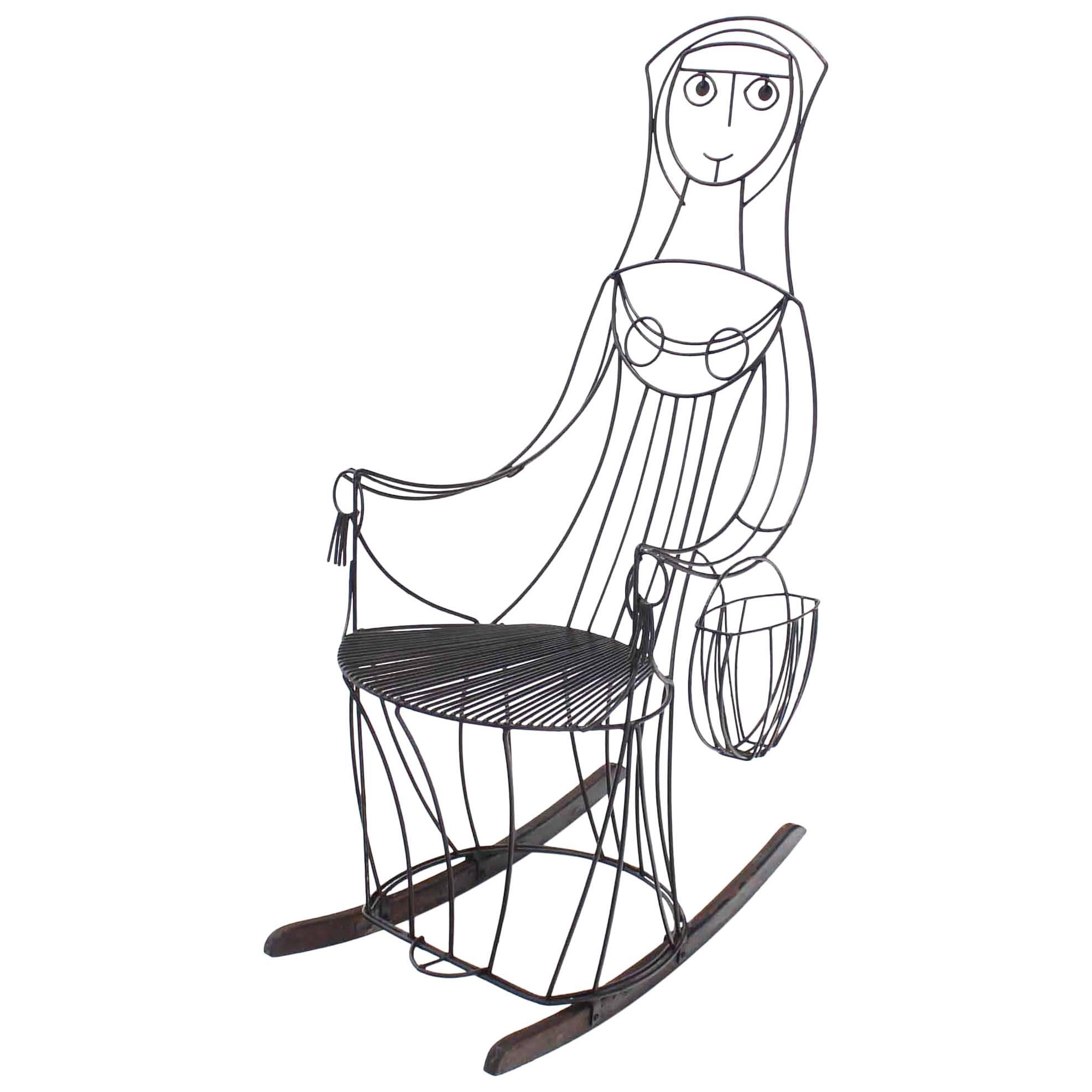 John Risley Welded Wire Rocking Chair at 1stDibs | john risley chair ...