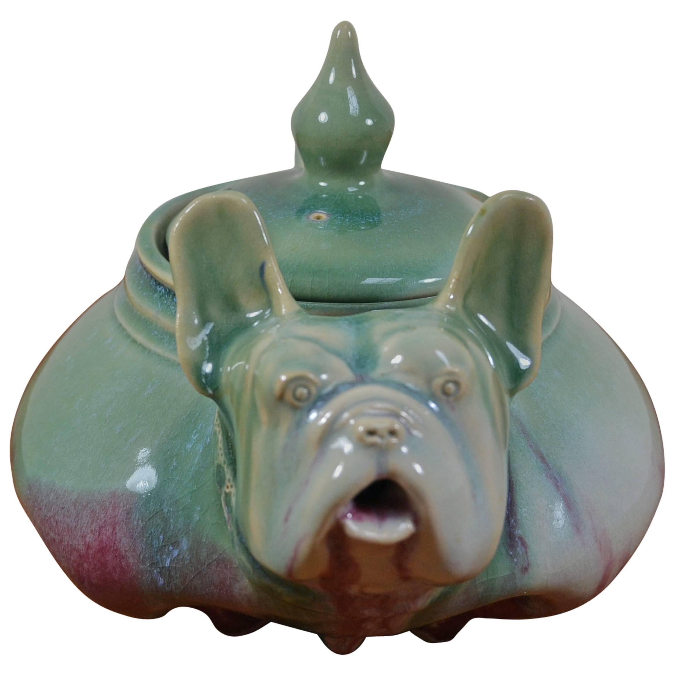 Awesome Vintage Bulldog Teapot at 1stDibs | french bulldog teapot ...
