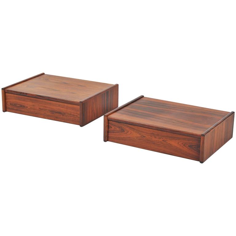 Rosewood Floating Consoles at 1stDibs