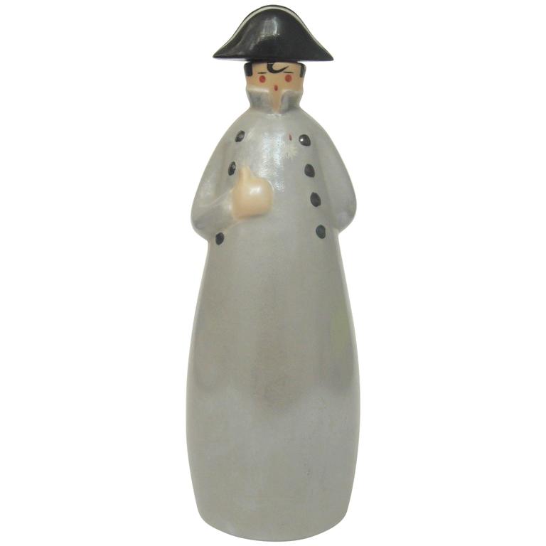 Porcelain Napoleon Brandy Decanter by ROBJ at 1stDibs