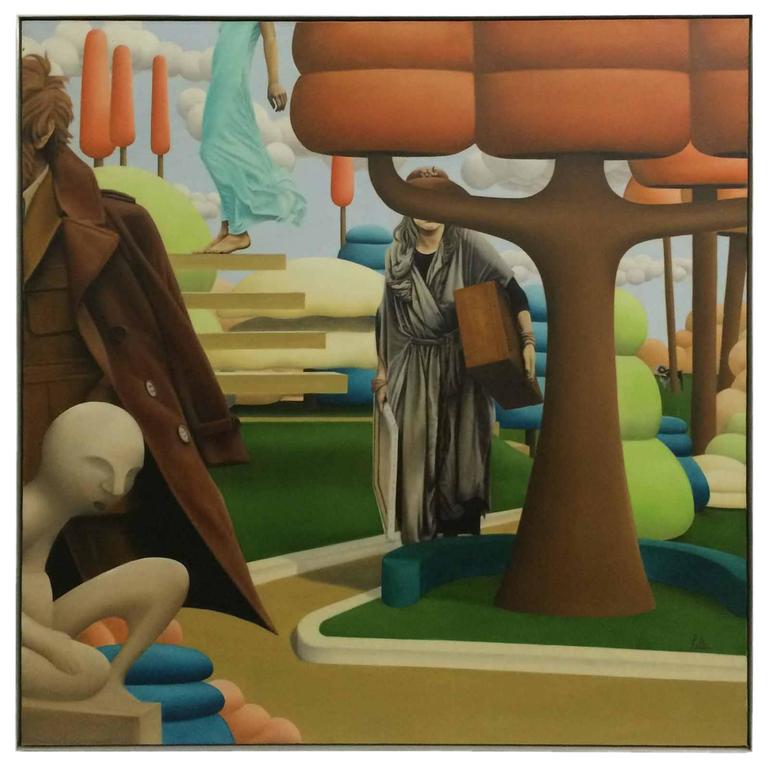 Mysterious Painting by Michel Pellus at 1stDibs | michel pellus artist ...