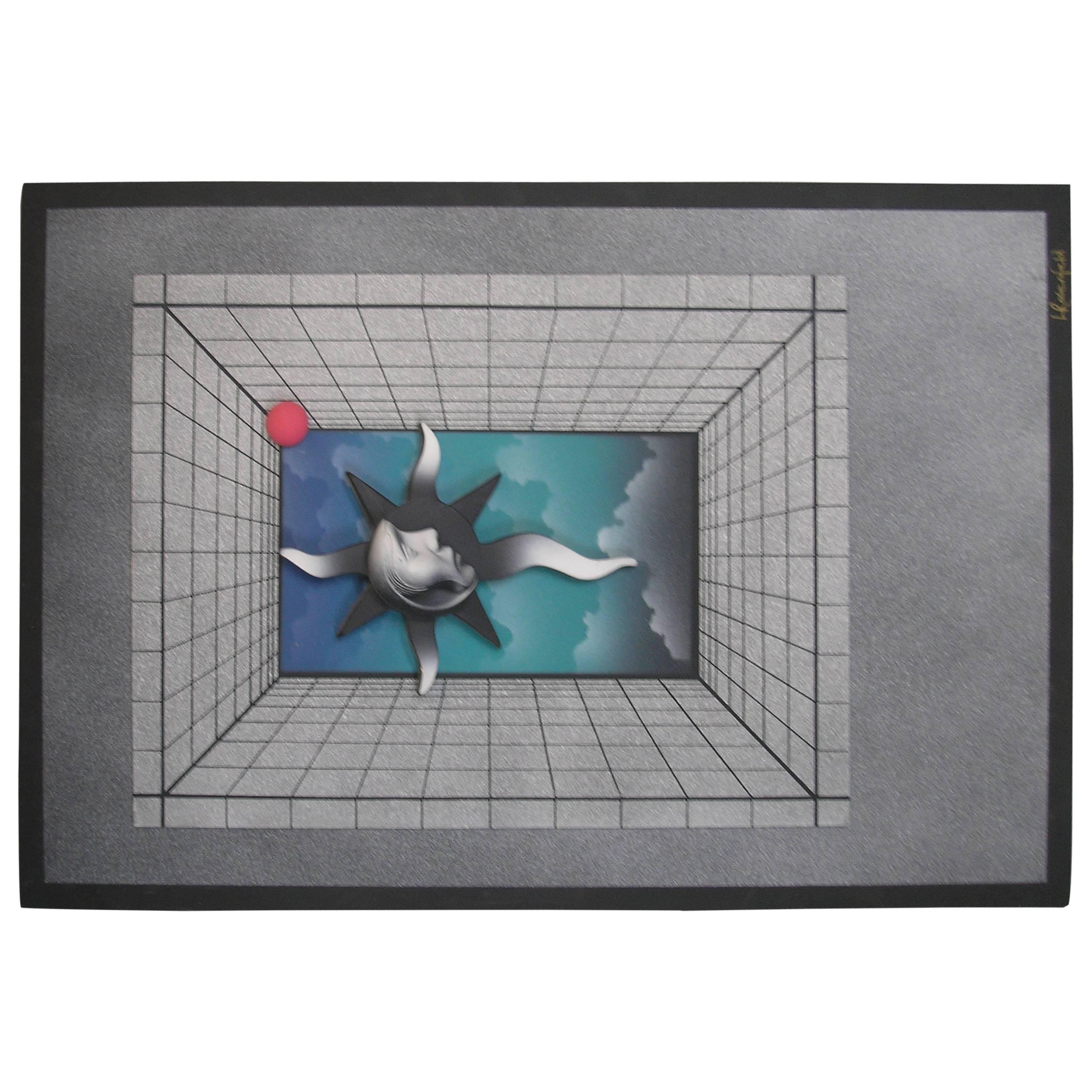 Three Dimensional Original Artwork by Larry Rosenfeld, circa 1980 For ...