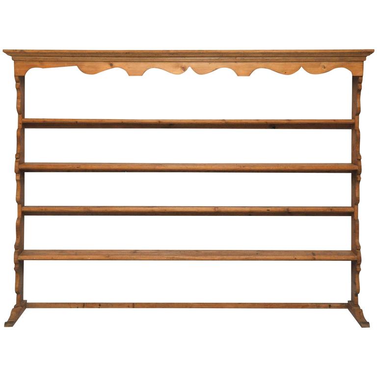 English Pine Plate Rail at 1stDibs