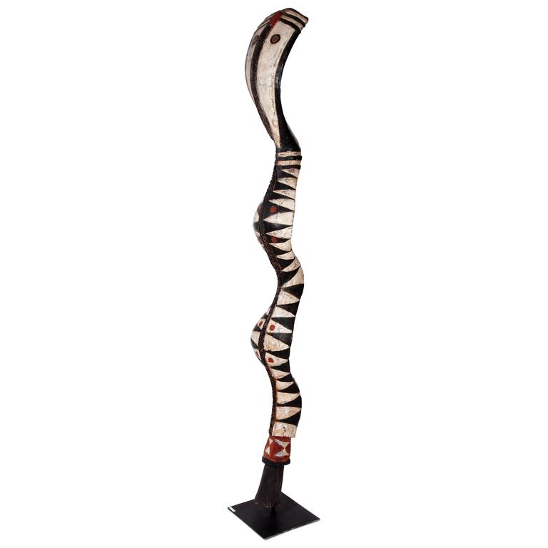 Antique Baga African Snake Sculpture at 1stDibs
