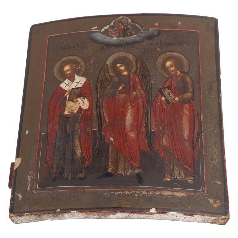 19th Century Russian Icon For Sale at 1stdibs